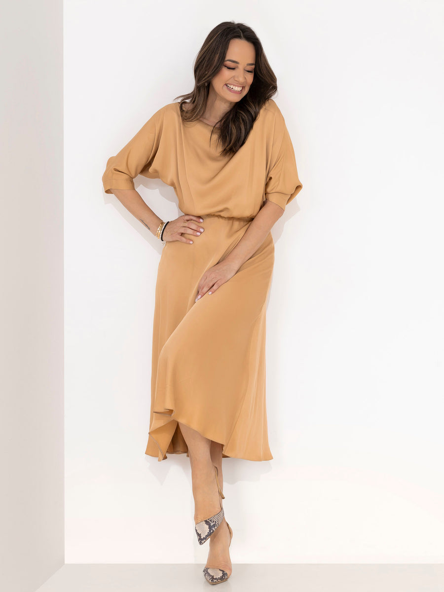 Rochie Bella aurie – Andreea Raicu